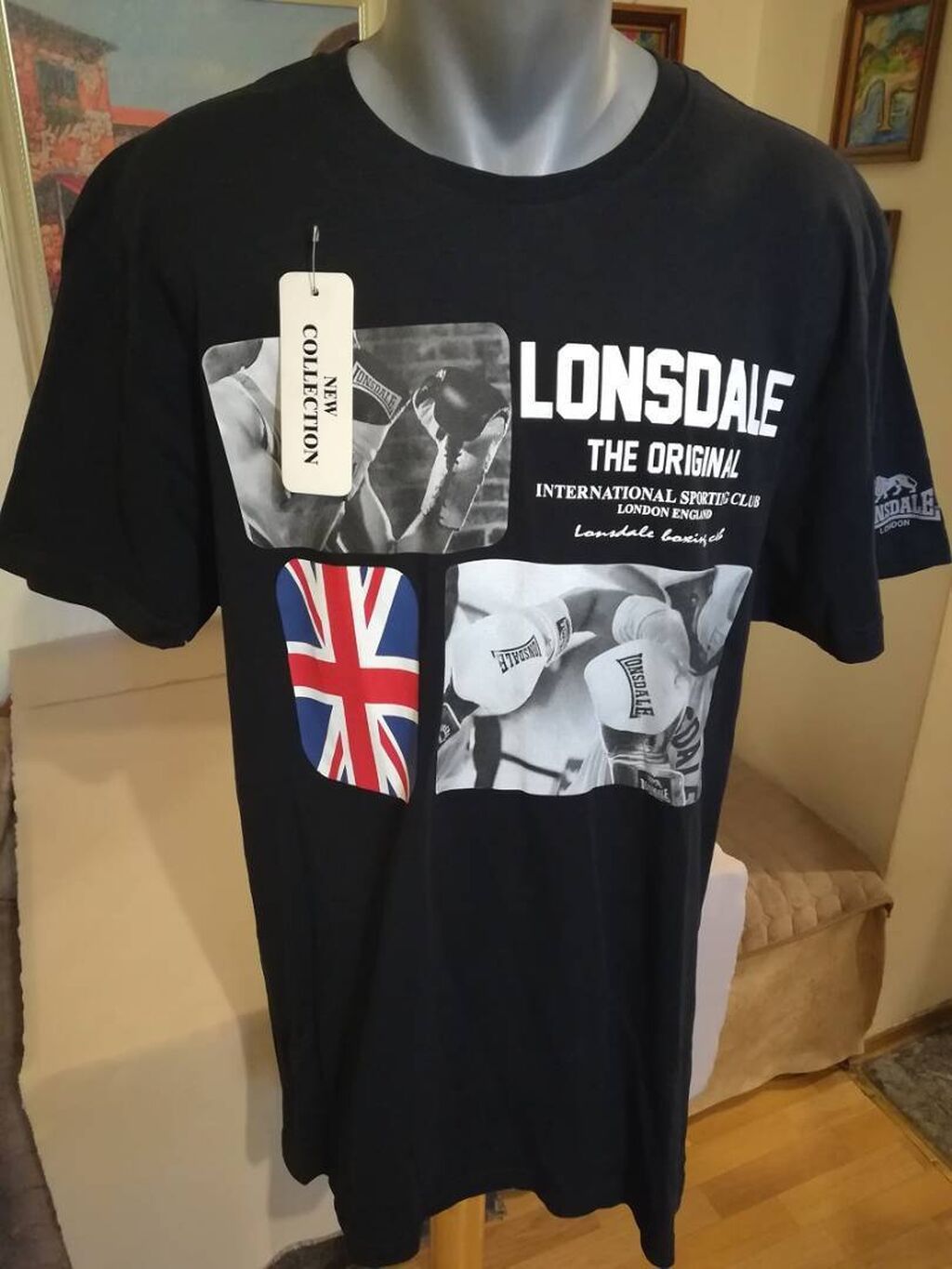 Men's T-shirt Lonsdale, bоја - Tamnoplava