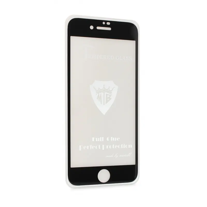 Zaštitno staklo 2.5D full glue za iPhone 7/8, Crno