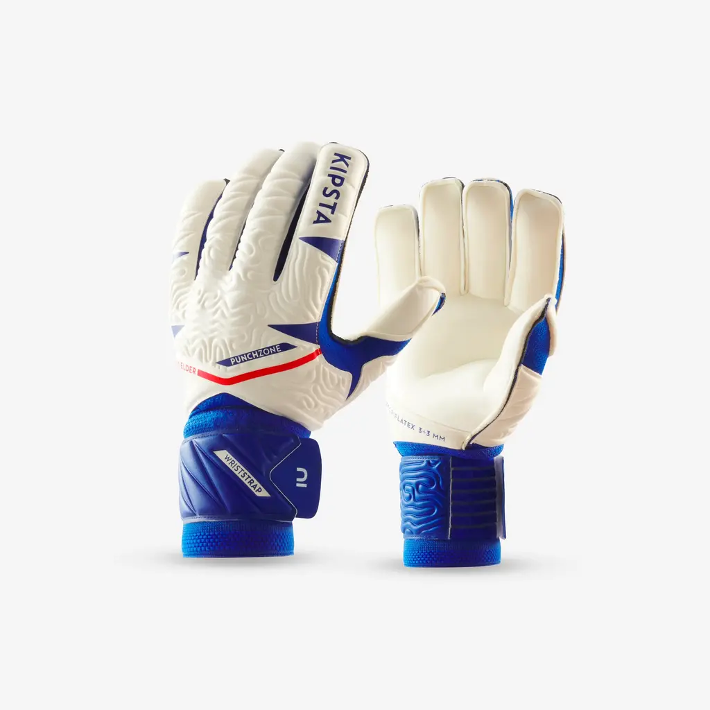Belo-plave golmanske rukavice za fudbal F500 VIRALTO SHIELDER
