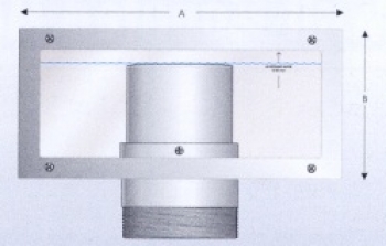 Fontane kućne >> Zidna montaža prilagodljivog prelivnog odvoda DN 110