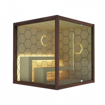 Saune - SUVA FINSKA i INFRARED sauna >> Sauna Hexagon