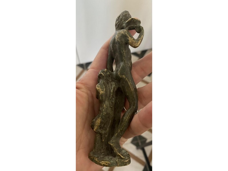 Rimska figura od bronze covek i dete GENIJE SMRTI