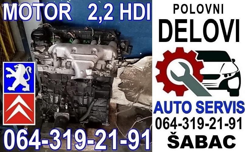 MOTOR 2,2 HDI-16V Pežo Citroen Peugeot