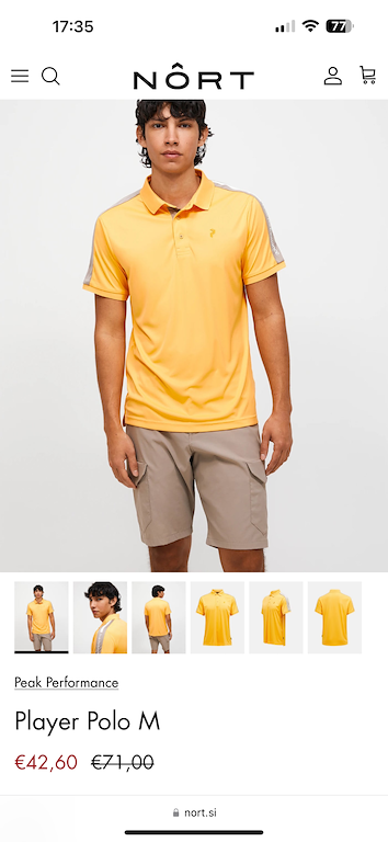 Muska majica Peak Performance m player polo M