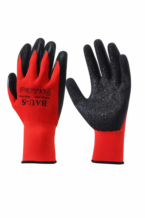BAU S zaštitne rukavice Latex Rot – crvene sa crnim lateksom (10) XL