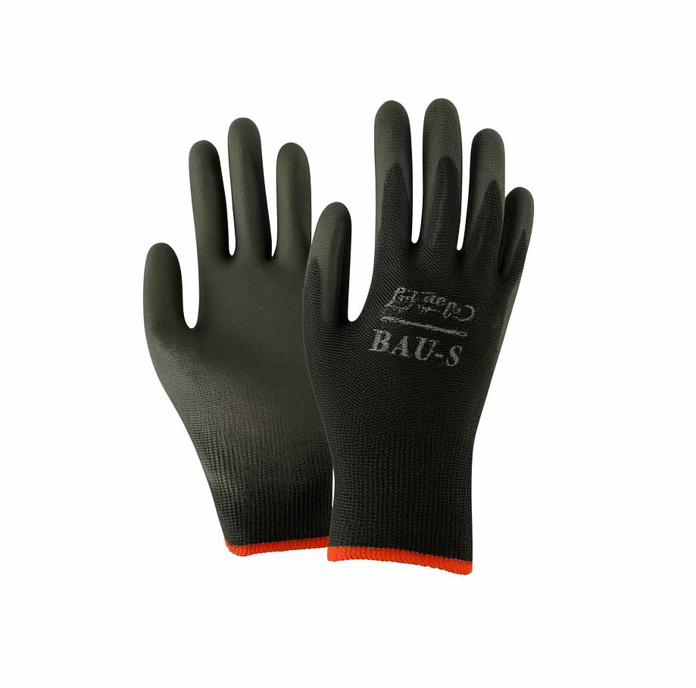 BAU S zaštitne rukavice PU Schwarz – crne radne rukavice sa PU premazom (10) XL