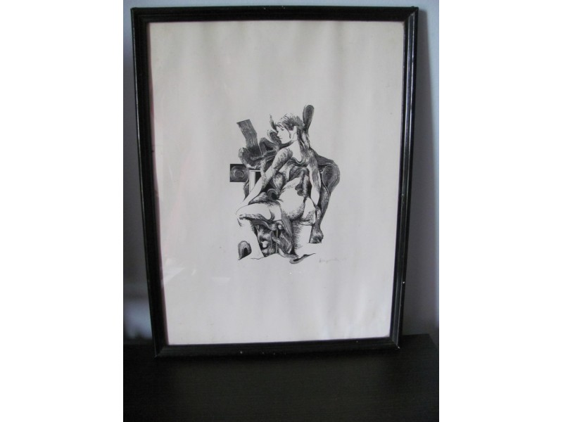 A.Paunović: seriografija, uramljeno 32x42 cm