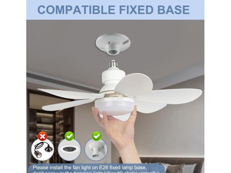 Luster ventilator sa LED sijalicom