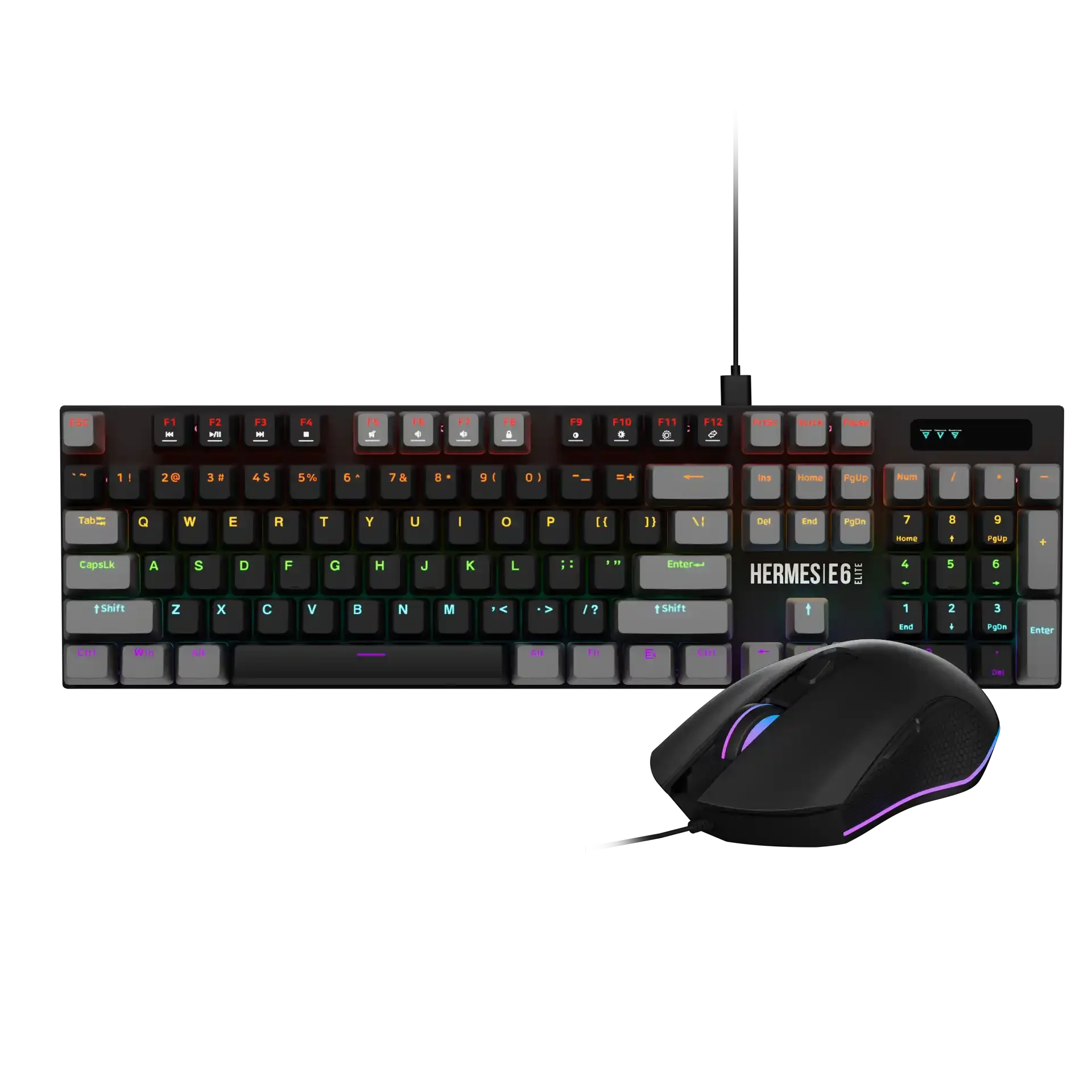 Tastatura mehanička + miš Gamdias Hermes E6 Elite