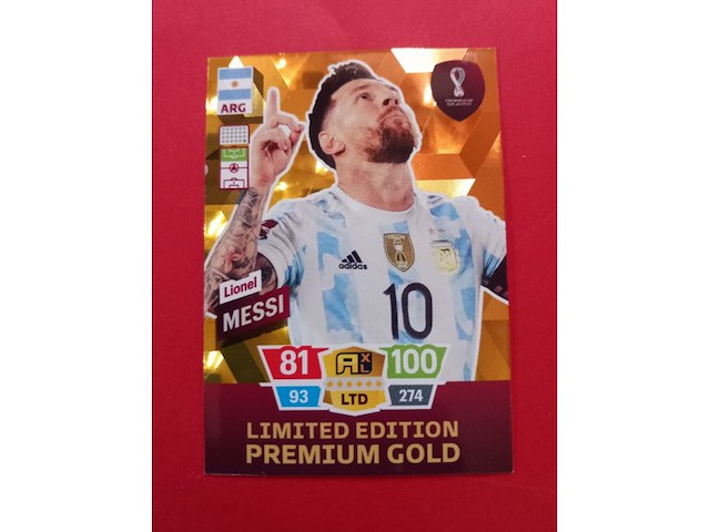 Adrenalyn XL Qatar 2022 Limited Edition MESSI