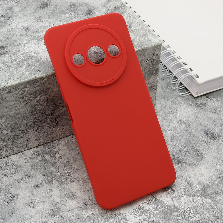 Silikonska futrola Pro Camera za Xiaomi Redmi A3/A3x crvena (MS)