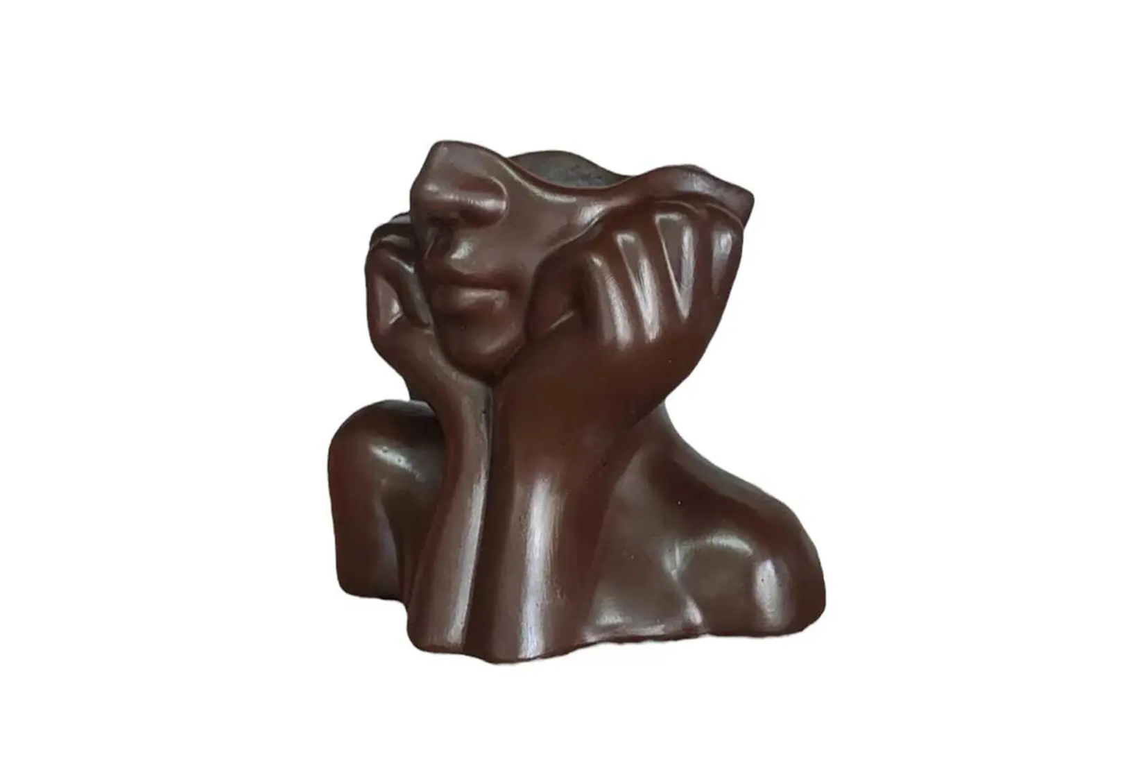 Aberto Design Vaza Skandinav Lady, 19x11x16 cm, Braon
