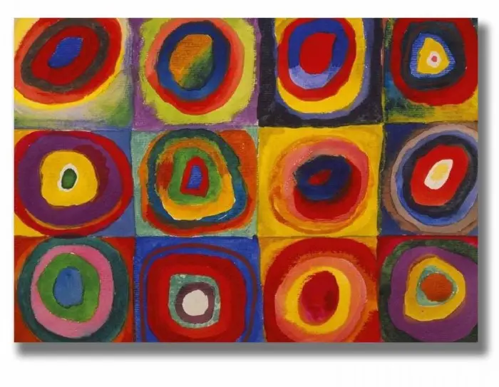Wallity 70100KANDINSKY008 Dekorativna slika, 70x100cm