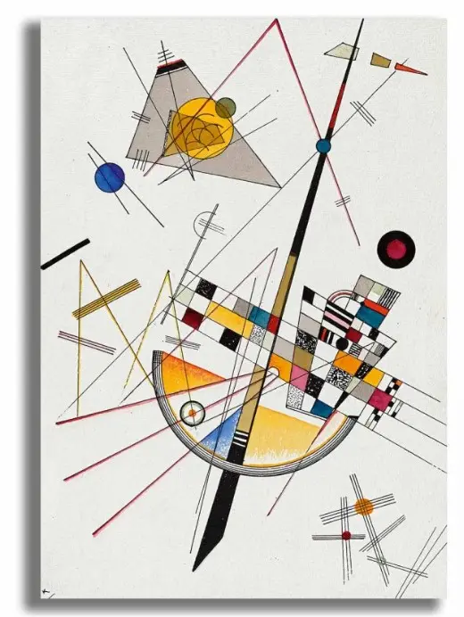 Wallity 70100KANDINSKY034 Dekorativna slika, 70x100cm