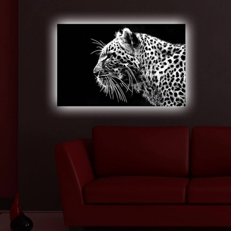 Wallity Slika na platnu sa LED osvetljenjem 45x70cm