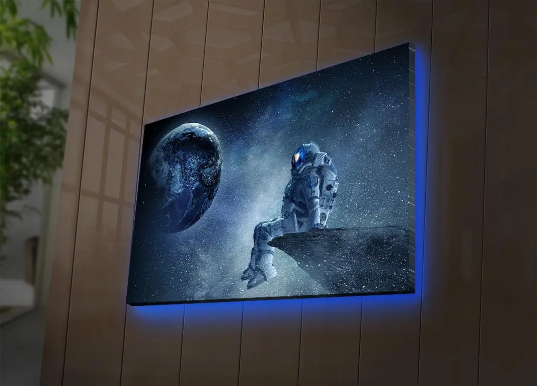 Wallity Slika na platnu sa LED osvetljenjem 45x70cm