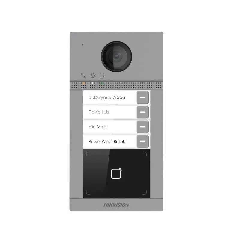 Hikvision Spoljna pozivna jedinica DS-KV8413-WME1, Četri pozivna tastera, 2MP HD