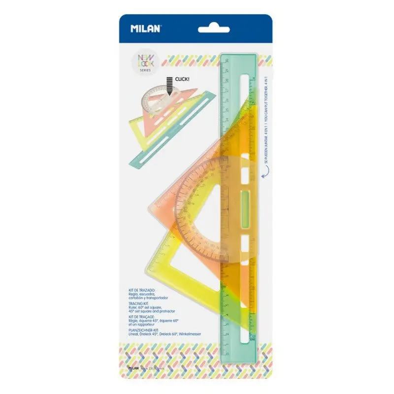 Milan Factis Set lenjira, 4 komada