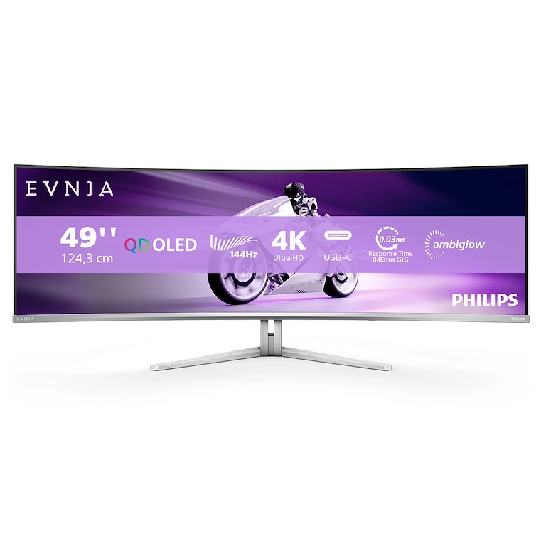 Philips Evnia 49M2C8900L/00 OLED zakrivljeni gejmerski monitor 48.9"