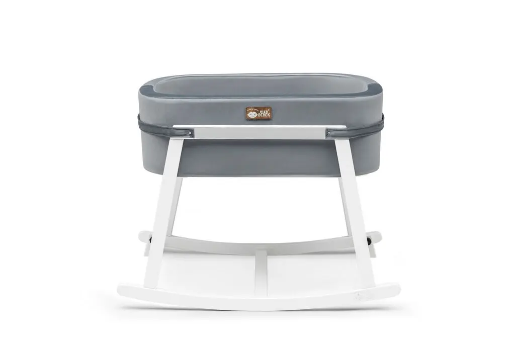Hanah Home Kolevka za bebe Hier, 90x70x58 cm, Sivo-bela