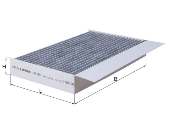 Filter, vazduh unutrašnjeg prostora MAHLE LAK 684