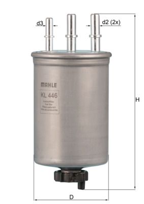 Filter za gorivo MAHLE KL 446