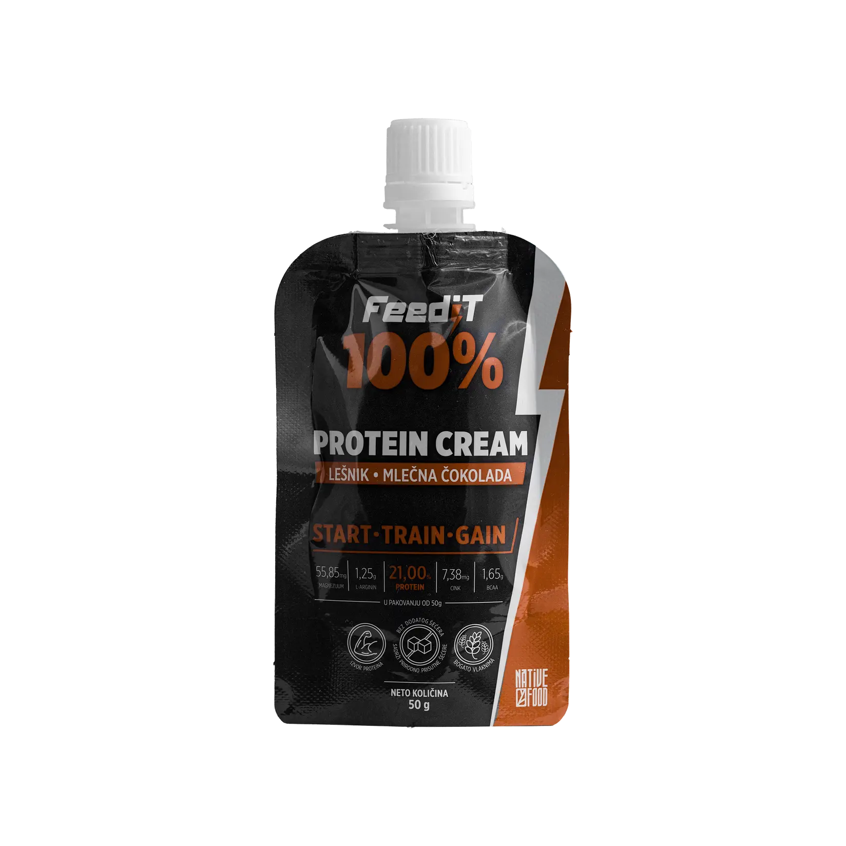 Feedit Protein krem Lešnik i mlečna čokolada, 50 g