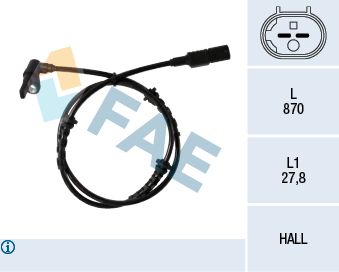 ABS senzor, broj obrtaja točka FAE 78249