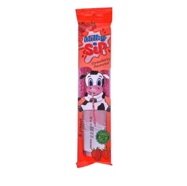 Megic cerio Slamčice za mleko Milky sip, Jagoda, 30g
