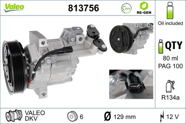 Kompresor, klima-uređaj VALEO 813756