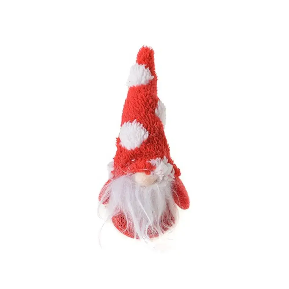 Festa Novogodišnja dekoracija Patuljak dečak Sweetums, 17 cm, Crveno-bela