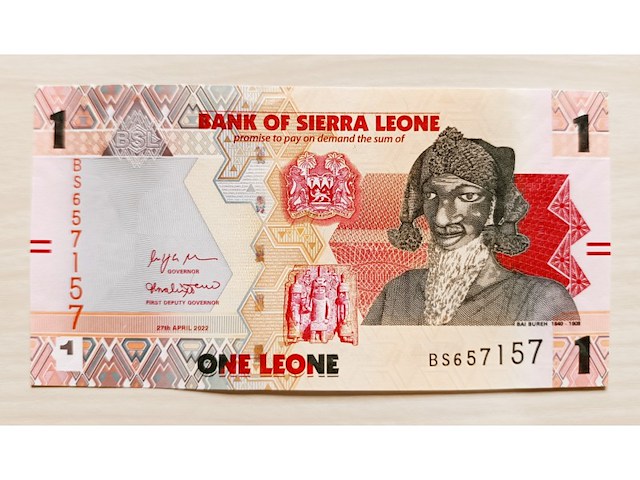 Sierra Leone 1 leone. Unc, 2022 godina
