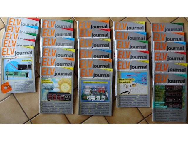Časopisi `ELV JOURNAL` 1979-2001 LOT (132kom)