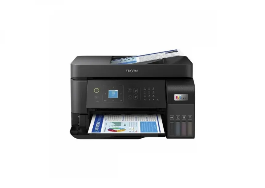 Epson C11CK57403 L5590 EcoTank, print-scan-copy-fax, Color, A4, 4800X1200, LAN, Wi-Fi, ADF, LCD, Duplex