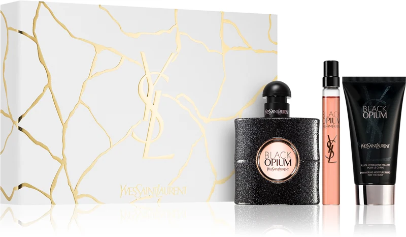 YSL - Black Opium edp 50ml + 10ml + 50ml losion / LADY / SET