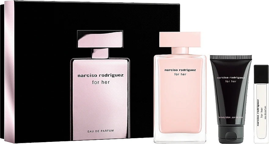Narciso Rodriguez - Narciso Rodriguez For Her edp 100ml + edp 10ml + losion 50ml / LADY / SET