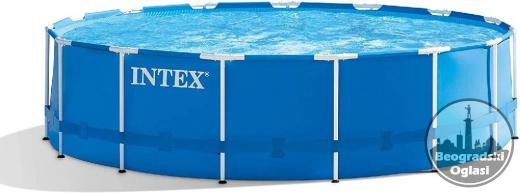 INTEX Bazen METAL FRAME 457 x 122 cm