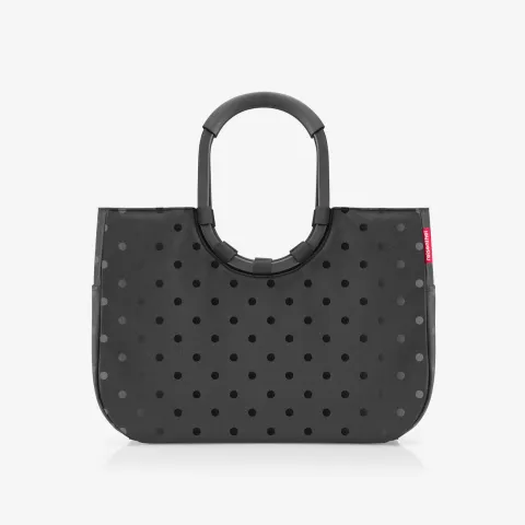 Torba Loopshopper L - Crna sa crnim sjajnim tufnama