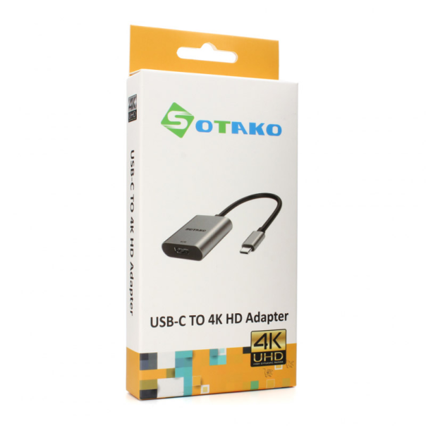 Adapter Sotako Type-C na HDMI 4K 60 HZ 0.15 sivi