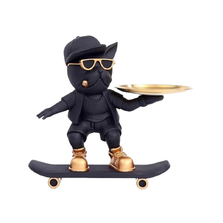 DEKORATIVNA FIGURA - BULDOG SKATE