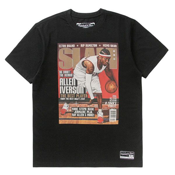 NBA SLAM TEE PHILADELPHIA 76ERS ALLEN IVERSON 'BLACK'