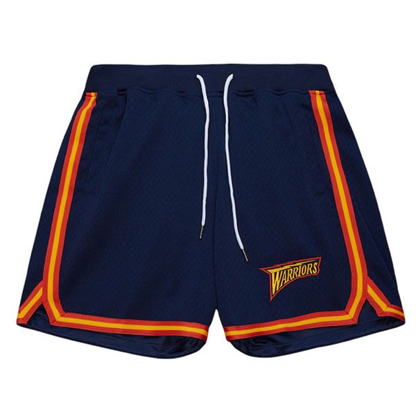 NBA LOGO OVER GAME DAY SHORTS GOLDEN STATE WARRIORS 'BLUE'