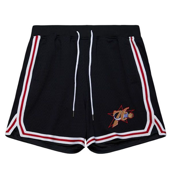 NBA LOGO OVER GAME DAY SHORTS PHILADELPHIA 76ERS 'BLACK'