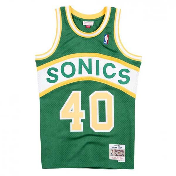 NBA SEATTLE SUPERSONICS SHAWN KEMP 1994-95 SWINGMAN JERSEY 'GREEN'