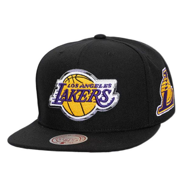 NBA STRIPES SNAPBACK LOS ANGELES LAKERS 'BLACK'