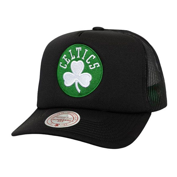 NBA HIDDEN TRUCKER ADJUSTABLE HAT BOSTON CELTICS 'BLACK'
