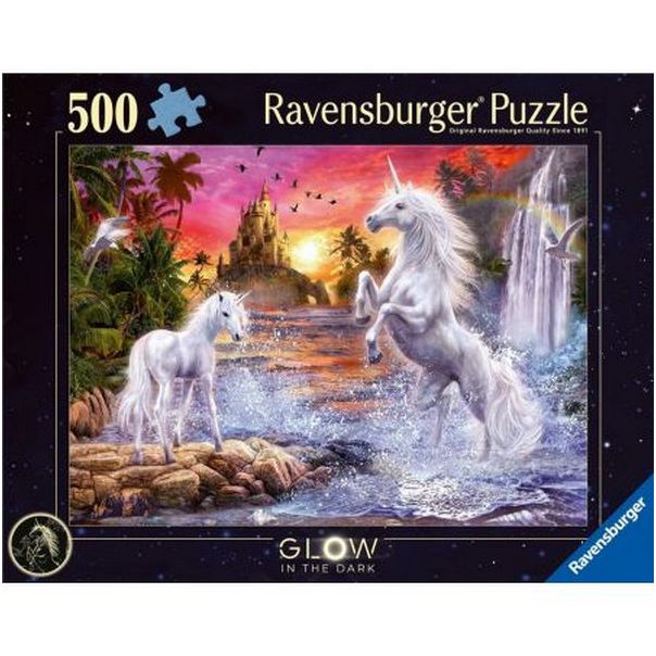 Ravensburger puzzle - Jednorog na reci - 500 delova