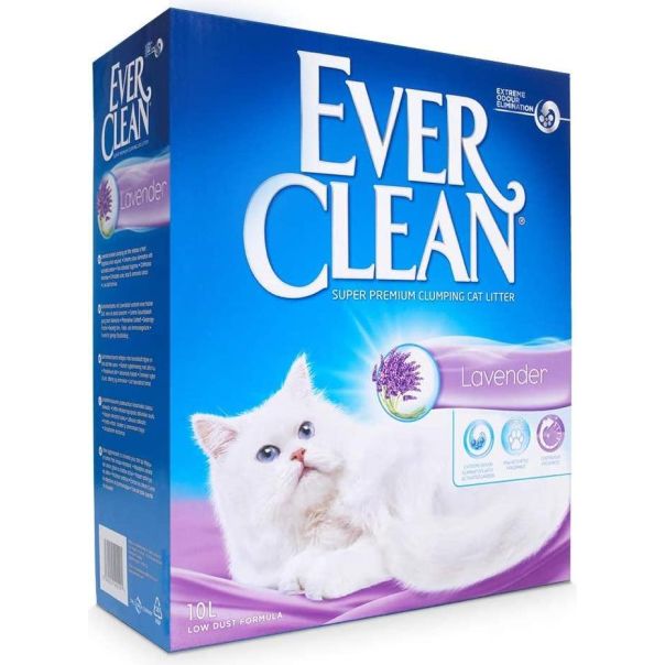EVER CLEAN Posip za mačke Lavander 10L