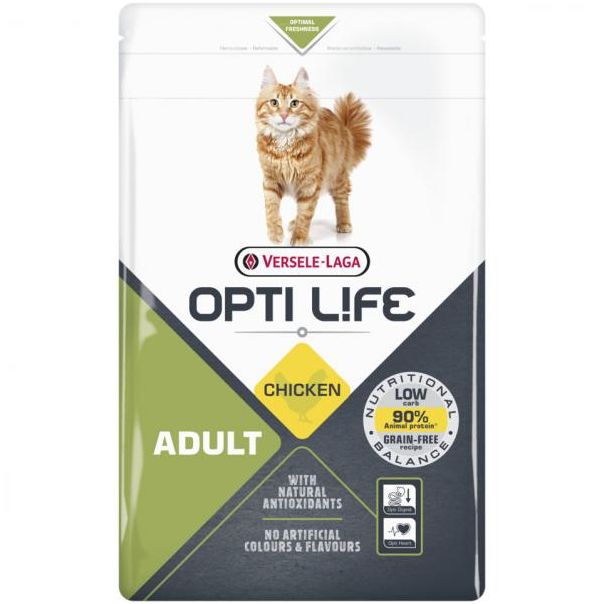 OPTI LIFE Suva hrana za mačke sa piletinom Adult Chicken 7.5kg