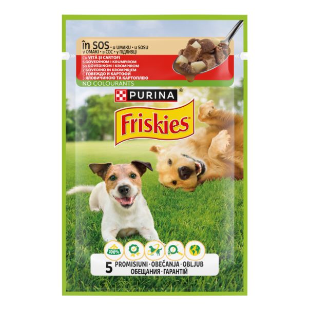 FRISKIES Vlažna hrana za pse Dog govedina i krompir 85g